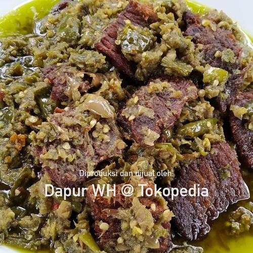 Jual Dendeng Sapi Cabe Ijo Dapur WH (Batokok - Cabai Hijau) 1/2 KG ...
