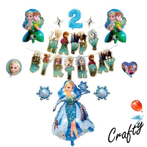 Jual [PAKET] Kids BIRTHDAY Set FROZEN BANNER Tiruan Dekorasi Backdrop ...