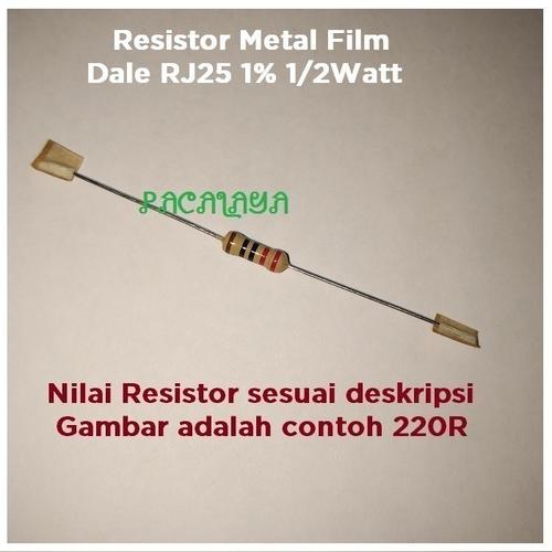 Jual 3.3K Ohm 1/2W 1% Resistor Dale RJ25 Audiograde Free Oxygen ...