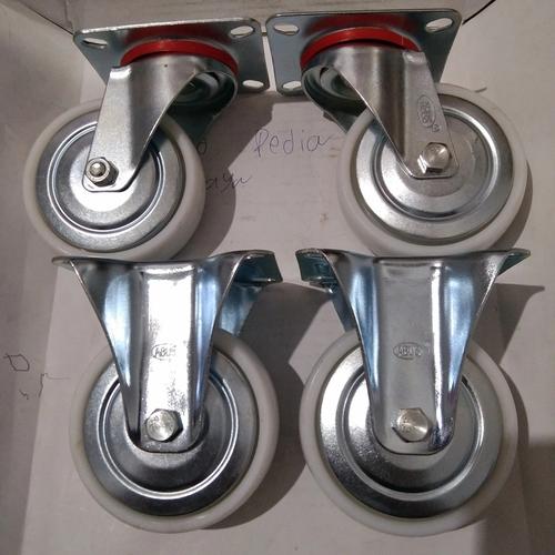 Jual Roda Nylon 4" inch 1 Set 2 Roda Hidup & 2 Roda Mati - Kab ...