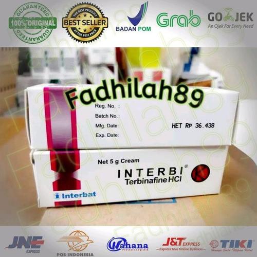 Jual Promo Interbi Krim Cream CR 5 GR Terbinafine HCI Per Tube Murah ...