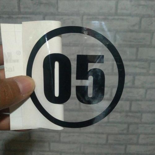 Jual STIKER ANGKA BULAT UK 5 CM - 10 CM - 5 cm, BLACK - Jakarta Pusat ...