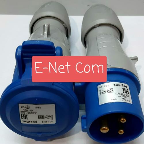 Jual legrand mobile socket Mounting 16a ip44 2P+E Male Female set ...