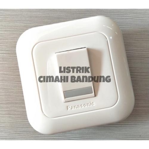 Jual PANASONIC SAKLAR TUNGGAL / ENGKEL HOTEL WEJ5532 DAN FRAME 78019W ...