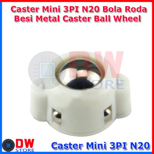 Jual MINI 3PI N20 RODA BOLA CASTER BESI METAL BALL CASTER WHEEL - Kab ...