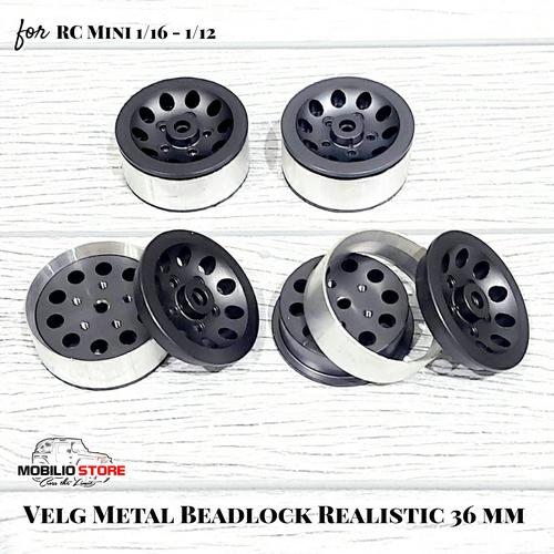 Jual Velg Metal Beadlock Ban Soft Rubber Tire Wheel Set Roda RC Mini MN ...