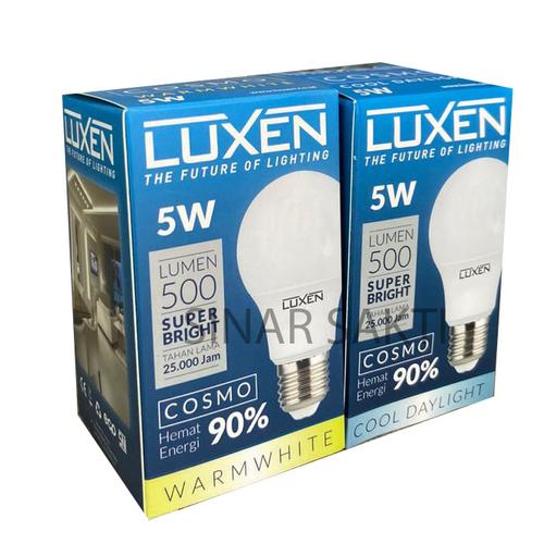 Jual Luxen Lampu Led Bulb 5w 5 Watt 5 W 5Watt 5W Lampu Garansi 1 Tahun ...
