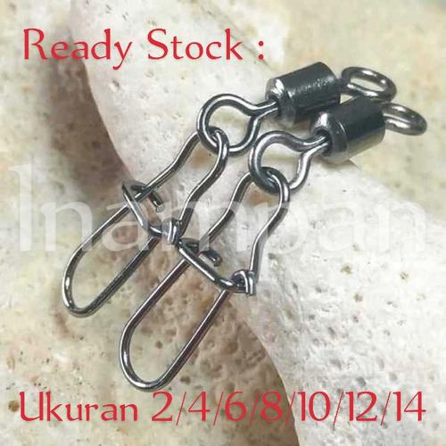 Jual Kili Kili Rolling Swivel Snap Pancing Fast Lock Isi 5 Pcs / Paket ...