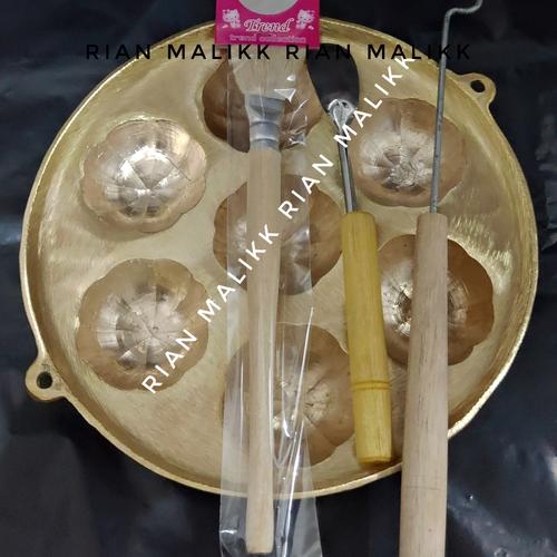 Jual cetakan kue cubit bolu bakar bahan kuningan asli motif manggis ...