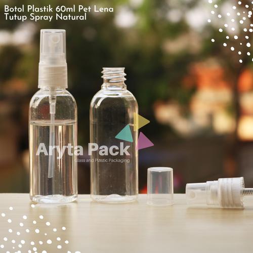 Jual BOTOL PLASTIK 60ML HAND SANITIZER TRAVEL PARFUME LENA NATURAL ...