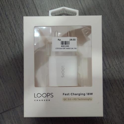Jual LOOPS DUAL PORT CHARGER 18W - FAST CHARGING - 100% ORI - Kota ...
