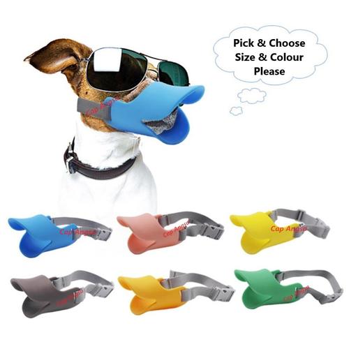 Jual DOGS MUZZLE PET SILICONE DUCKBILL SILICON ANTI BITING DUCK BEAK ...
