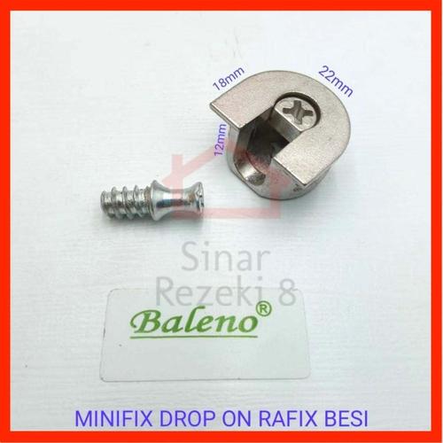 Jual Minifix Drop On Rafix Besi Baut Knock Down Skrup Sekrup Casing ...