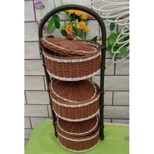 Jual Tempat serbaguna keranjang 3 susun Wadah bumbu Dapur tempat bawang ...