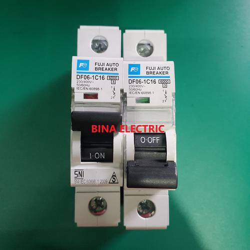 Jual MCB Fuji DF06 1P 6A/10A/16A/20A MCB Fuji 1 Phase 6A / 10A / 16A ...