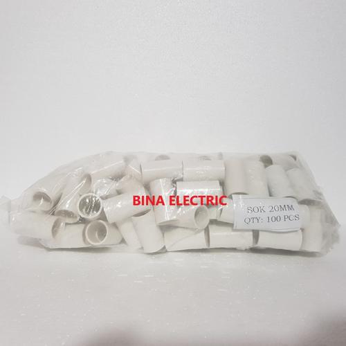 Jual Sok / Sock / Shock Pipa Conduit 20mm 20 mm Eceran Satuan - Hitam ...