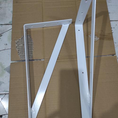 Jual Rak besi siku full plat rak hambalan papan - Putih, 35x35cm - Kab ...