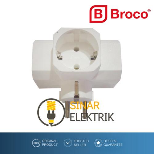 Jual Steker T Arde Broco Putih Segi - Colokan Te Cabang 3 Original ...