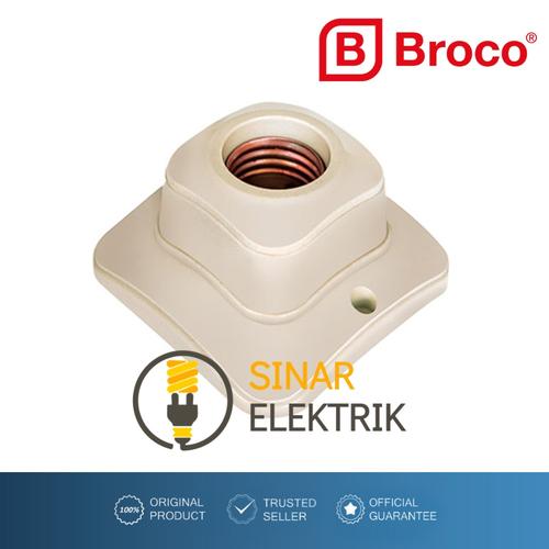 Jual Fitting Broco Plafon Oval 1211 Krem - Fitting Lampu Tempel E27 ...