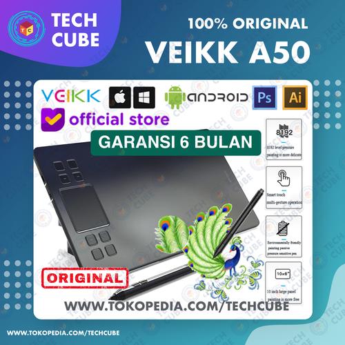 Jual VEIKK A50 Digital Graphic Drawing Pen Tablet Alt A30 A15 PRO H950P ...