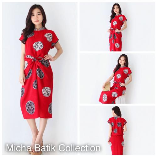 Jual Dress Batik Onepiece Kerah Shanghai: Lampad 3 Warna - Jakarta ...