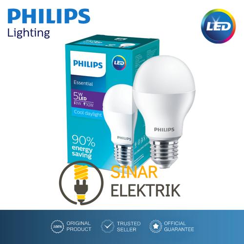 Jual Lampu LED PHILIPS 5W Putih - LED Essential 5Watt 5 Watt 5W Grosir ...