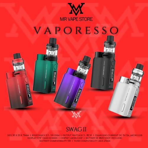 Jual MOD VAPORESSO SWAG II 80W AUTHENTIC - RED - Kota Bekasi - mister ...
