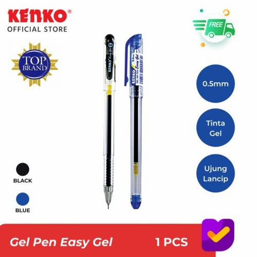 Jual pulpen kenko easy gel 0,5 mm (Biru) - Hitam - Jakarta Utara ...
