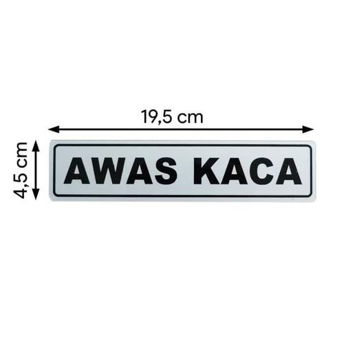 Jual sign label awas kaca uk 18X5CM rambu peringatan - Jakarta Barat ...