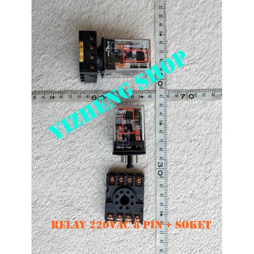 Jual RELAY 220VAC 8 PIN + SOKET - Kab. Sidoarjo - YIZHENG SHOP | Tokopedia