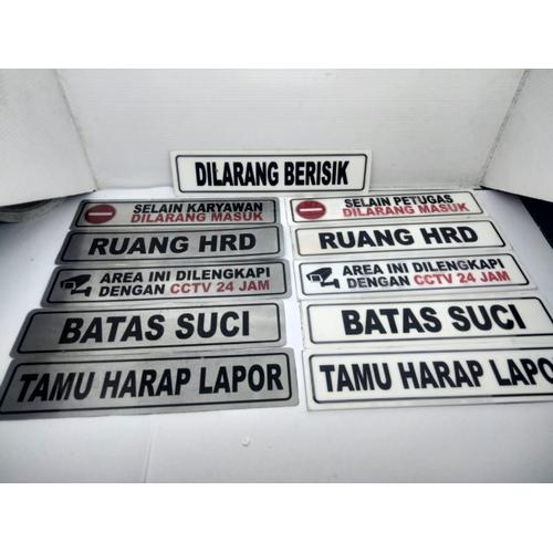 Jual SIGN BOARD PAPAN TANDA KANTOR ( 1 ) - STAINLESS - Kab. Bandung ...