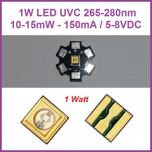 Jual Led 1W UVC Taiwan PW 20x20mil / UVC 265-280nm - PW 20x20 mil, 10 ...