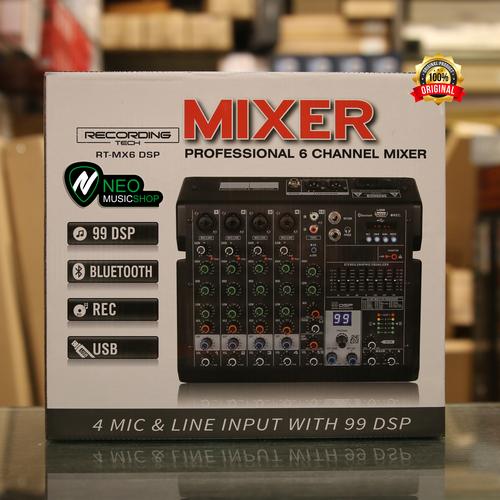 Jual Recording Tech MX6 DSP 6CH Mixer With Bluetooth and Recording ...