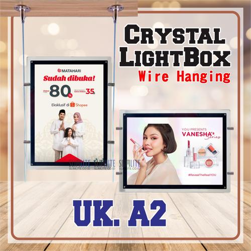 Jual Slimlite Crystal Light A2 Wire Hanging Lightbox LED Neon Box ...