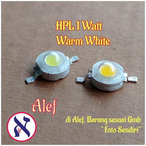 Jual led hpl 1 watt Putih hangat non heatsink lampu 1 w 1w warm white ...