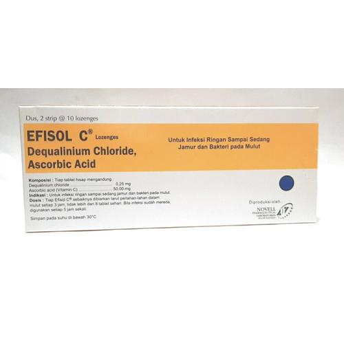 Jual EFISOL C LOZONGES ISI 20 TABLET ~Antiseptik Mulut Tenggorokan ...