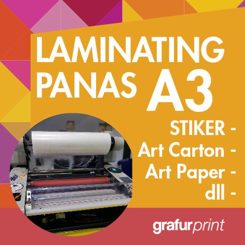 Jual LAMINATING PANAS A3, UNTUK STIKER, ART CARTON, ART PAPER, DLL ...