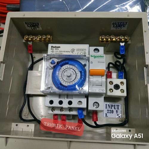 Jual panel timer theben/panel otomatis lampu/panel otomatis lampu 24jam ...