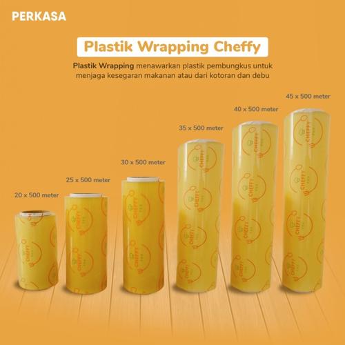 Jual (500 Meter) Plastik Wrapping Roll Cheffy 30 cm / Wrap Buah - Kota ...