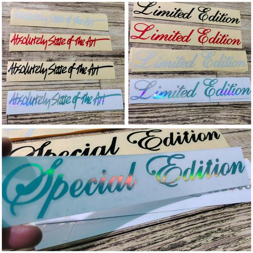 Jual STICKER ABSOLUTELY,LIMITED EDITION,SPECIAL EDITION CUTTING ...