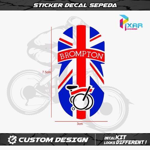 Jual STIKER LOGO SEPEDA BROMPTON FOLDING BIKES LEM KUAT PREMIUM QUALITY ...