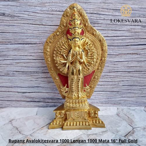 Jual Rupang Patung Arca Avalokitesvara 1000 Lengan 1000 Mata 16" Full ...