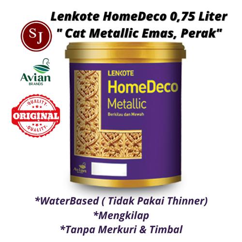 Jual LENKOTE HOMEDECO METALLIC PAINT CAT BESI BETON GYPSUM KAYU WATER ...