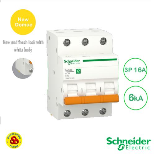 Jual Schneider MCB 3P 16A 6kA New Domae MCB Breaker 3 Phase 16 Amp 6kA - Jakarta Pusat - Gudang ...