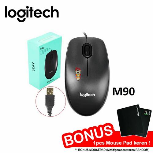 Promo Mouse USB Logitech M90 ASLI BONUS Mouse Pad - Kota Denpasar ...