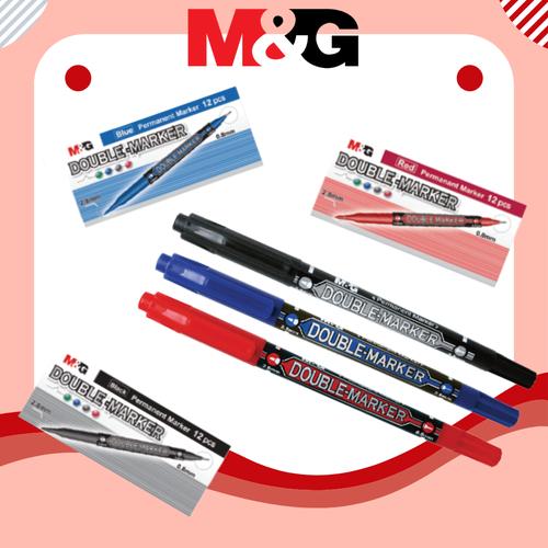 Jual Spidol 2 Sisi (Spidol dan Pulpen) (APM21372) - Biru - Jakarta ...
