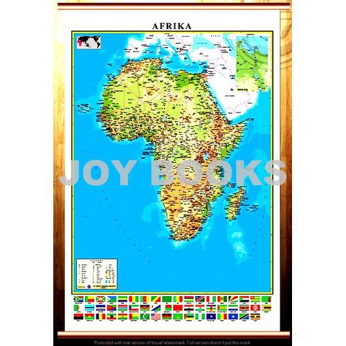 Jual PETA / MAP GULUNG / GANTUNG / BINGKAI AFRIKA - Kota Surabaya - Joy ...