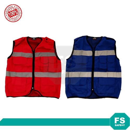 Jual Rompi Drill Proyek Safety Vest - Biru - Jakarta Barat - FS Safety ...