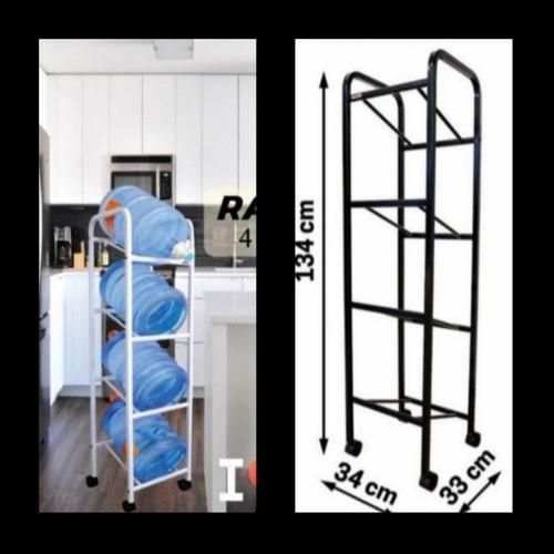 Jual Rak Galon Air 4 Susun Rak Dispenser 4 Susun Galon Rak Hitam/Putih ...