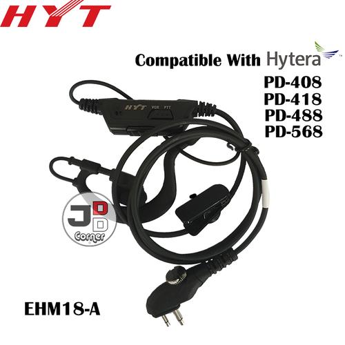 Jual Handsfree / Earphone / Earset HT Hytera PD-418 HYT EHM18-A Baru ...